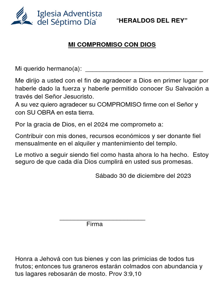 2024 Mi Compromiso Con Dios | PDF | Salvación | Jesús