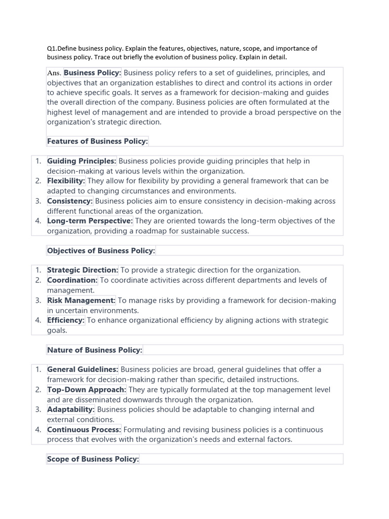 Bps Final Question | PDF | Strategic Management | Forecasting