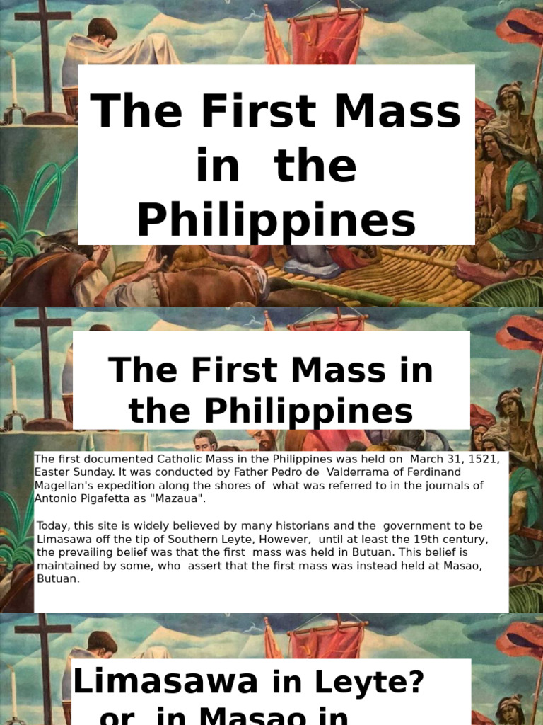 The First Mass in The Philippines Limasawa | PDF | Exploration | Age Of ...