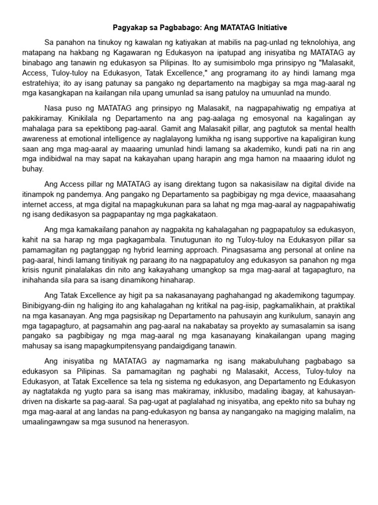 Pagyakap-sa-Pagbabago | PDF