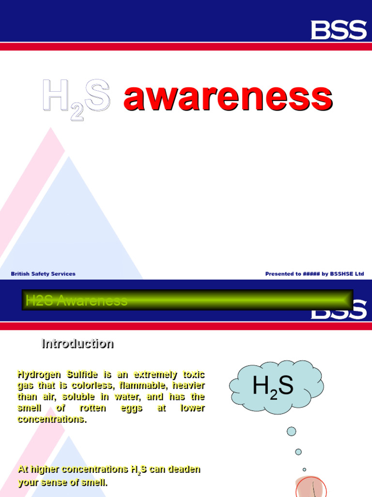 Hydrogen Sulfide Safety - H2S | PDF