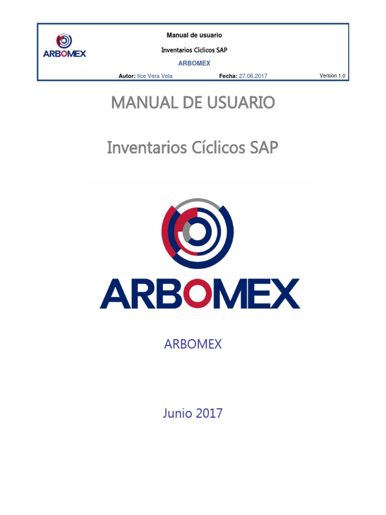Manual de Usuario-Inventarios Ciclicos | PDF