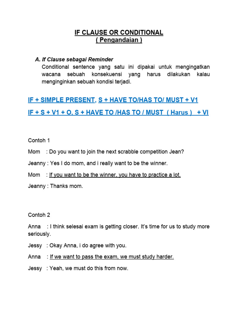 Materi 1 Conditional | PDF | Self-Improvement