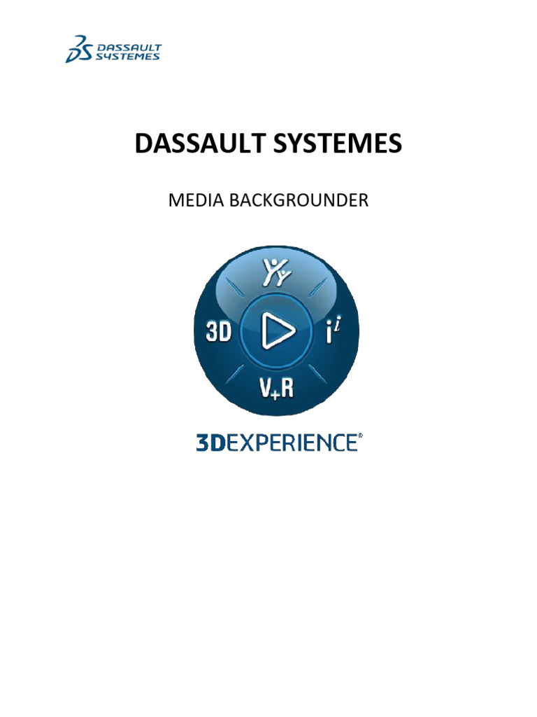 Dassault Systemes Corporate Media Backgrounder 2020 Final | PDF