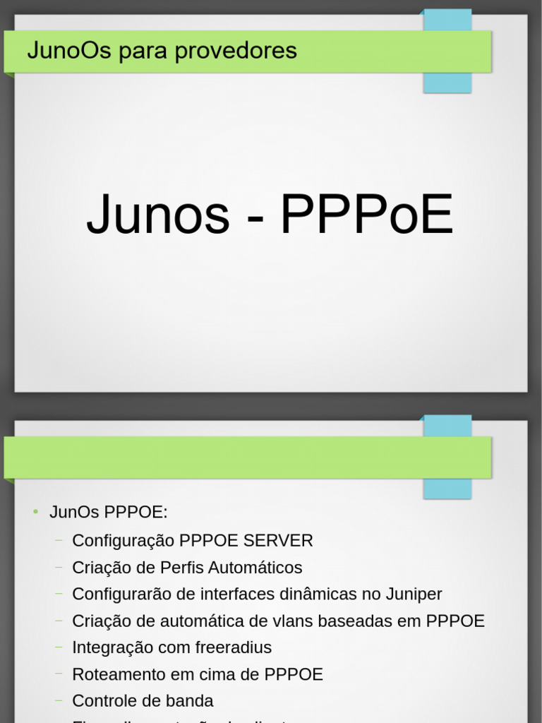 Curso Junos Pppoe | PDF | Computers