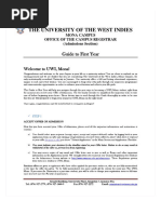 Uwi-Mona 2025-2026 Miscellaneous Fees July 2025 | PDF
