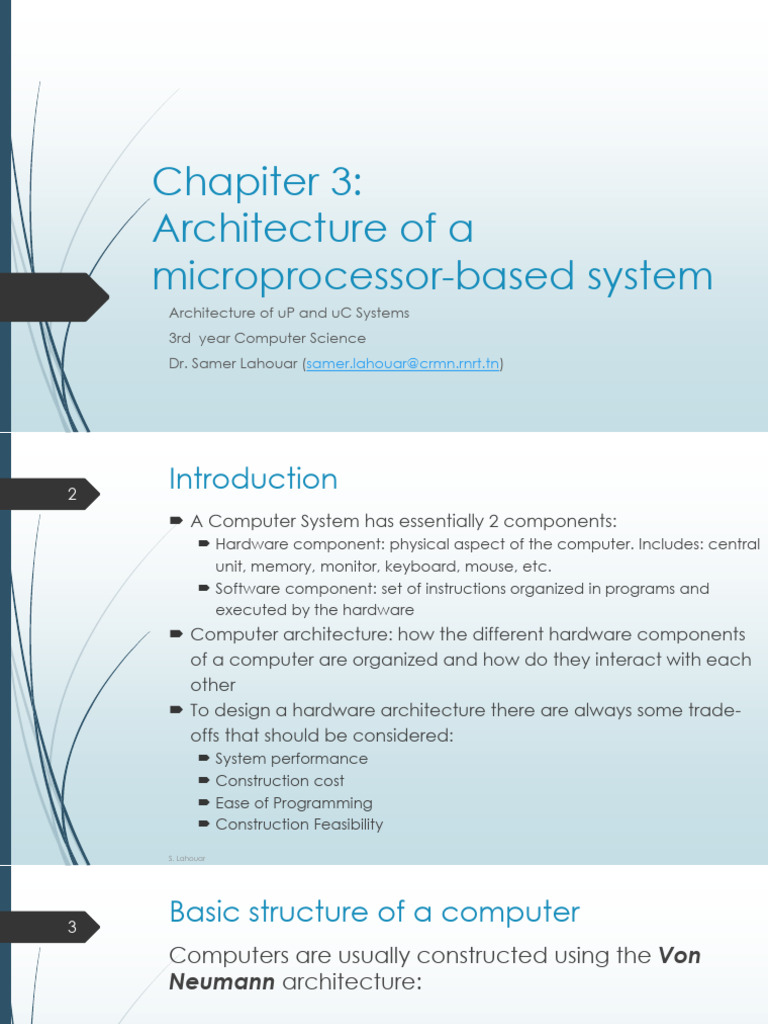 Chap3 ArchitectureMicroProc EN | PDF