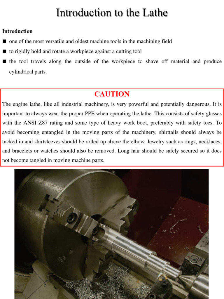 Introduction To The Lathe | PDF