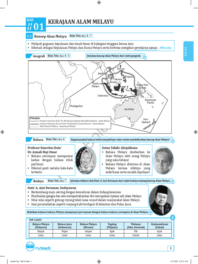 OMG 5 Sejarah TG 2 - Bab 01 | PDF