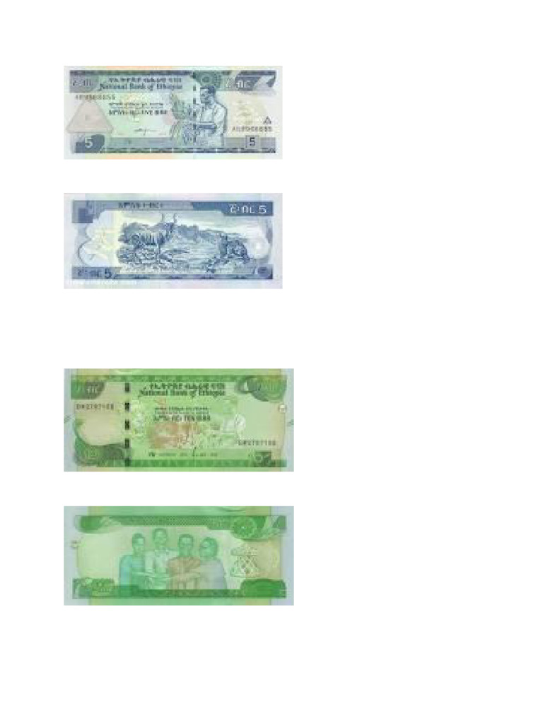Ethiopian Birr Note | PDF