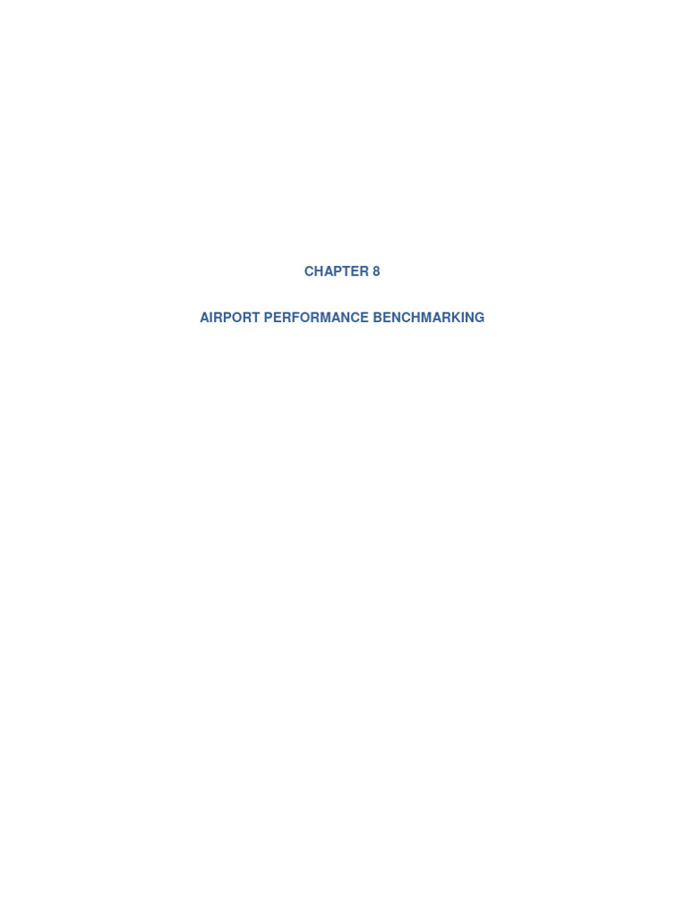Chapter 8 Airport Performance Benchmarking | PDF