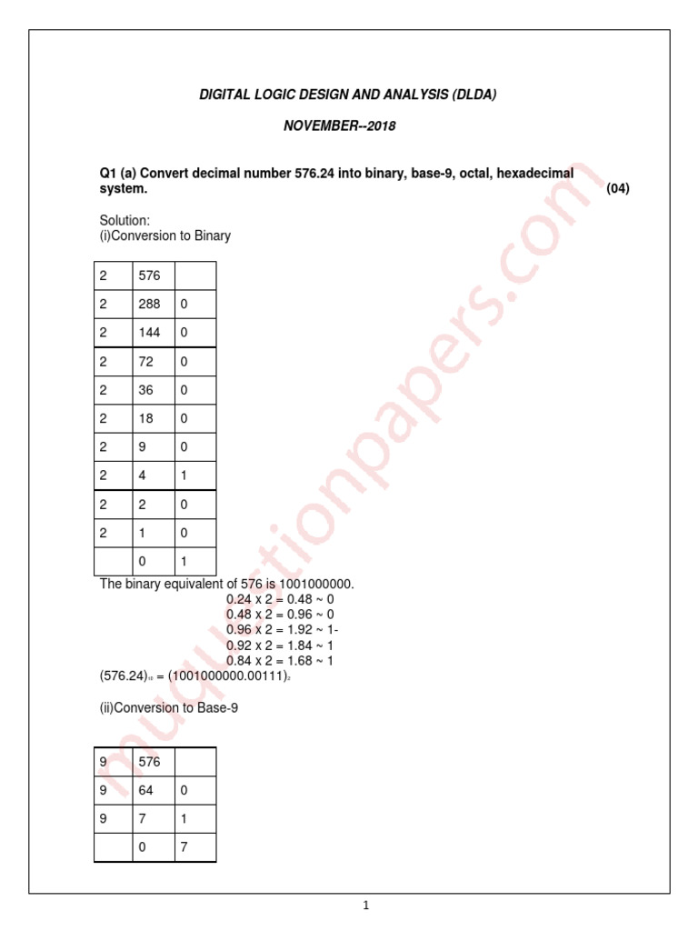 Be - Computer Engineering - Semester 3 - 2018 - December - Digital Logic Design and Analysis ...