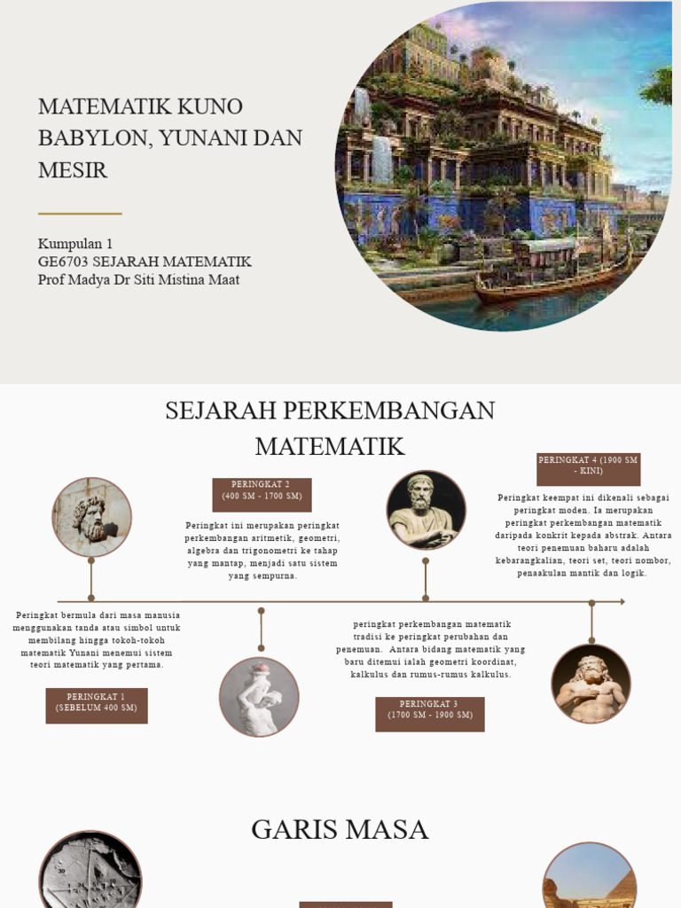 Tamadun Kuno Babylon, Yunani & Mesir | PDF