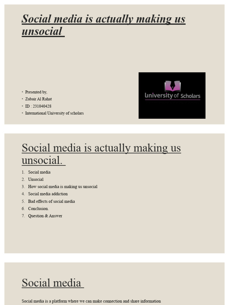 Social Media's Impact on Socialization | PDF