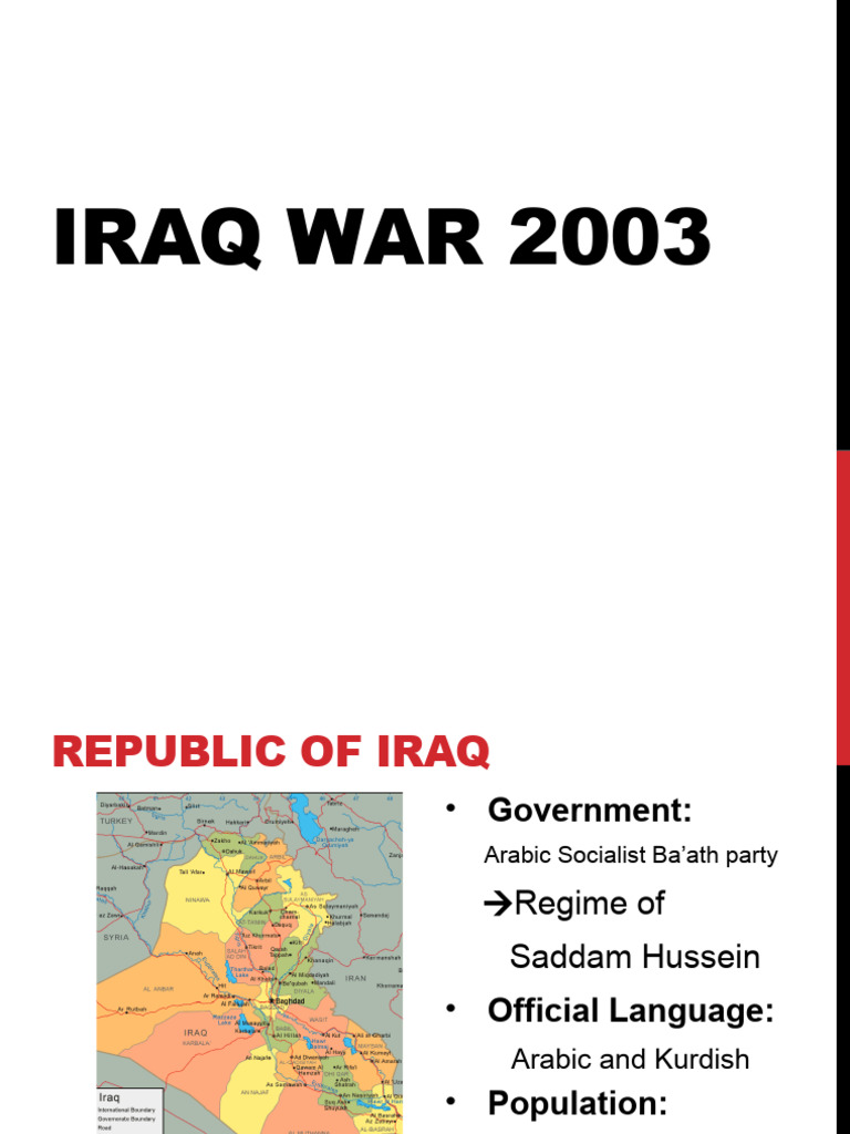 Overview of the 2003 Iraq War | PDF | Travel