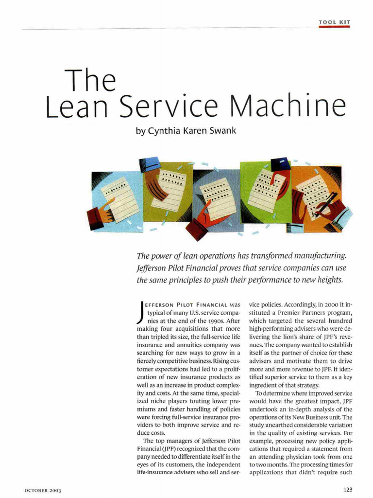 2-Lean Service Machine | PDF