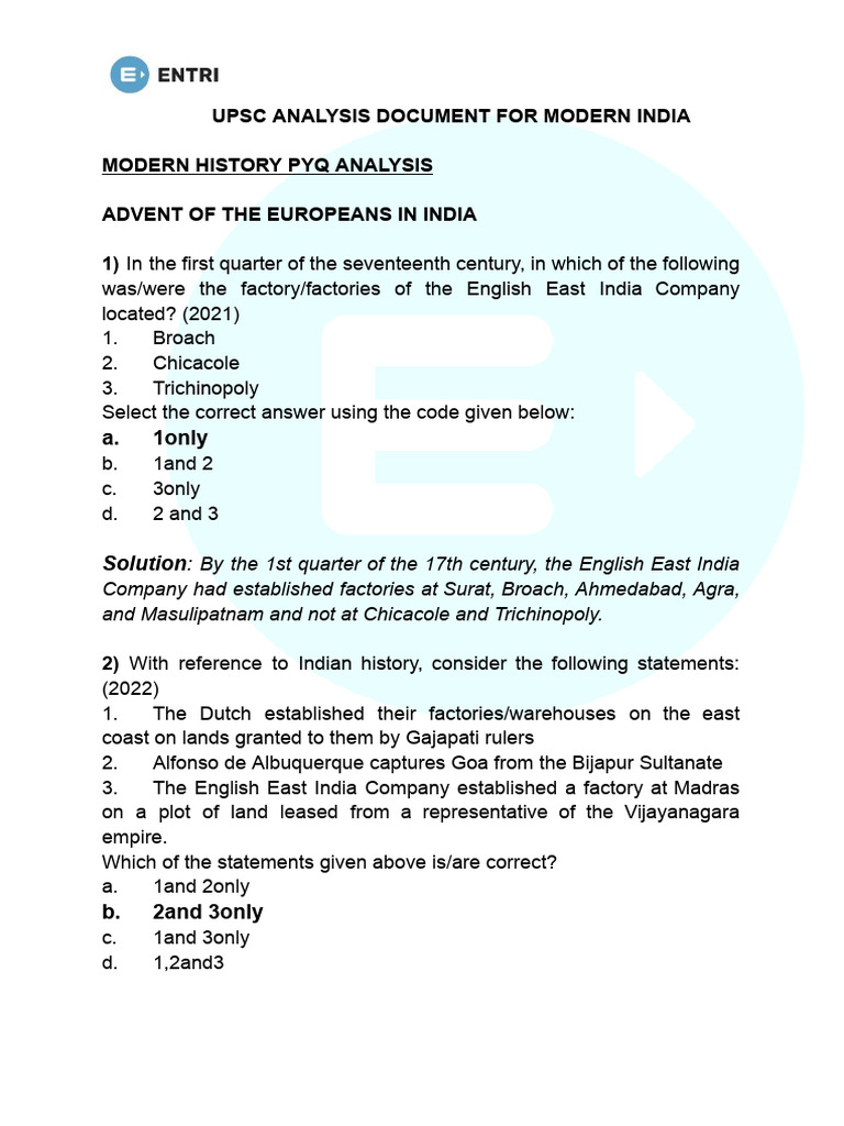 UPSC ANALYSIS DOCUMENT FOR PRELIMS | PDF
