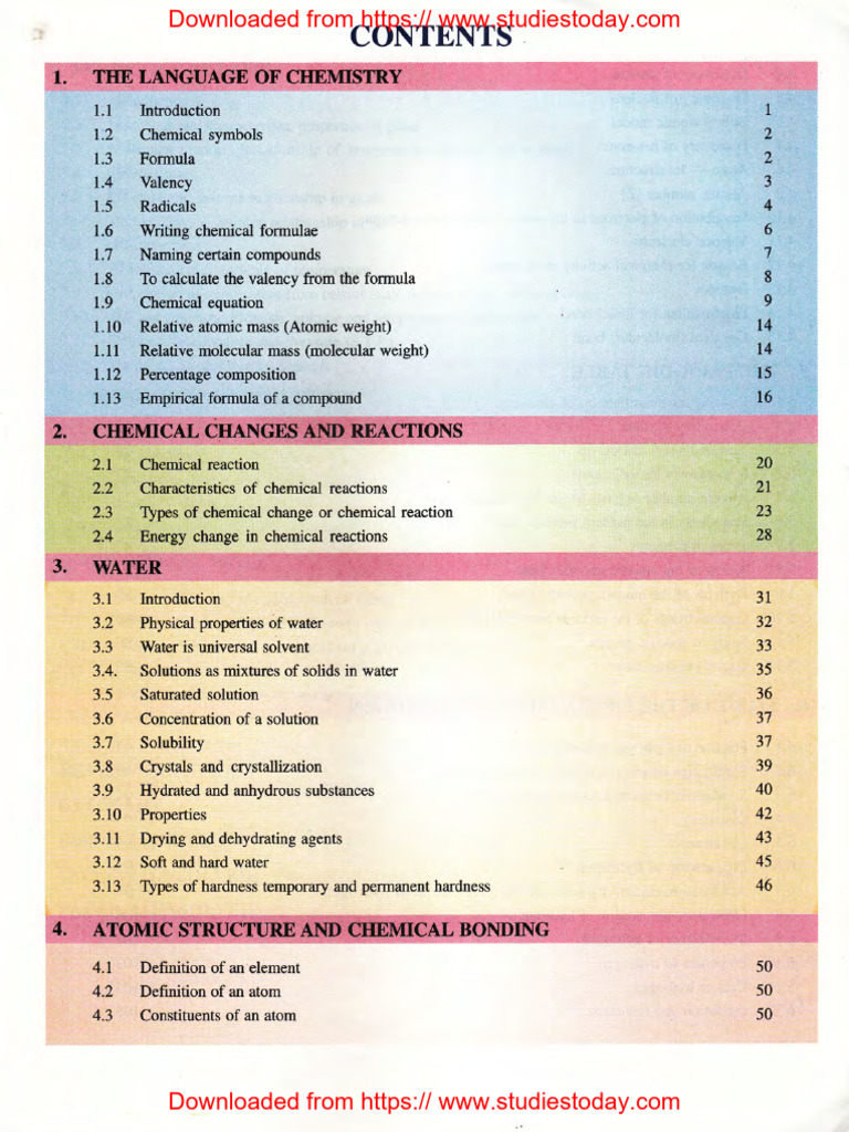 9th ICSE Chemistry Selina | PDF