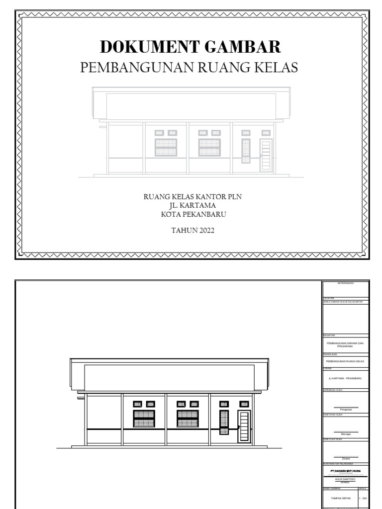 Dokumen Gambar Ruang Kelas PLN | PDF