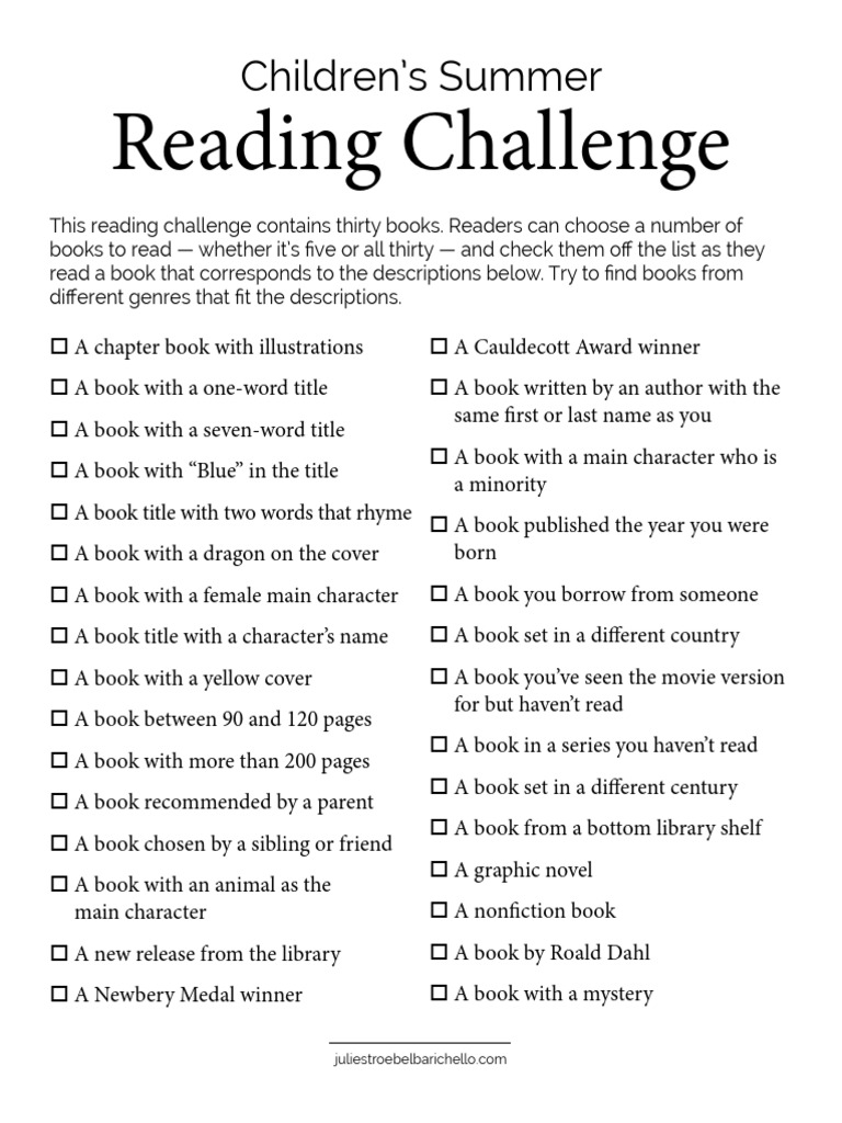 Reading Challenge | PDF