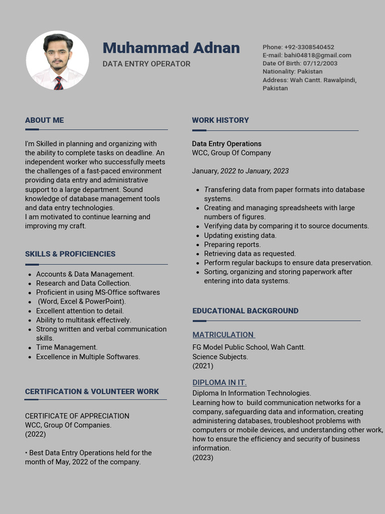 Adnan CV | PDF