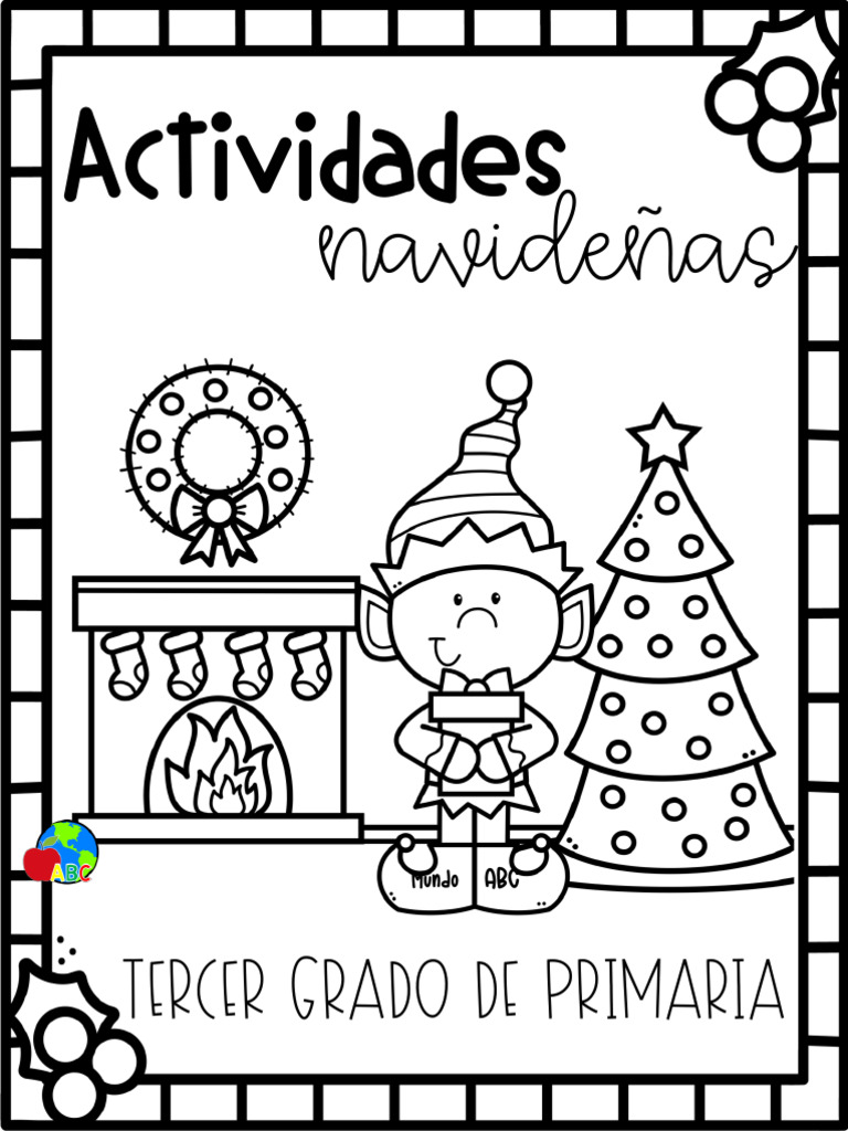 Hojas De Trabajo Navideñas De Tercer Grado