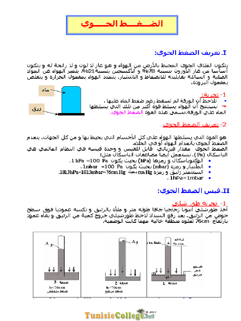 Cours - Physique Physique - 8ème (2010-2011) Elève Hana | PDF