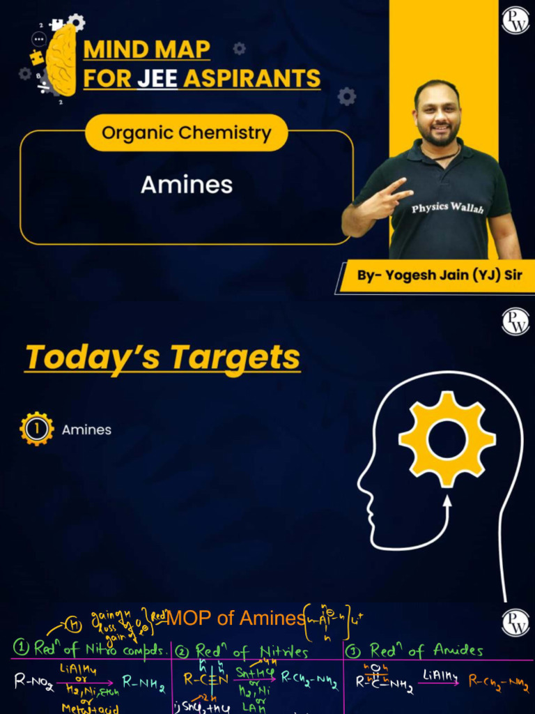 Amines Mind Map | PDF