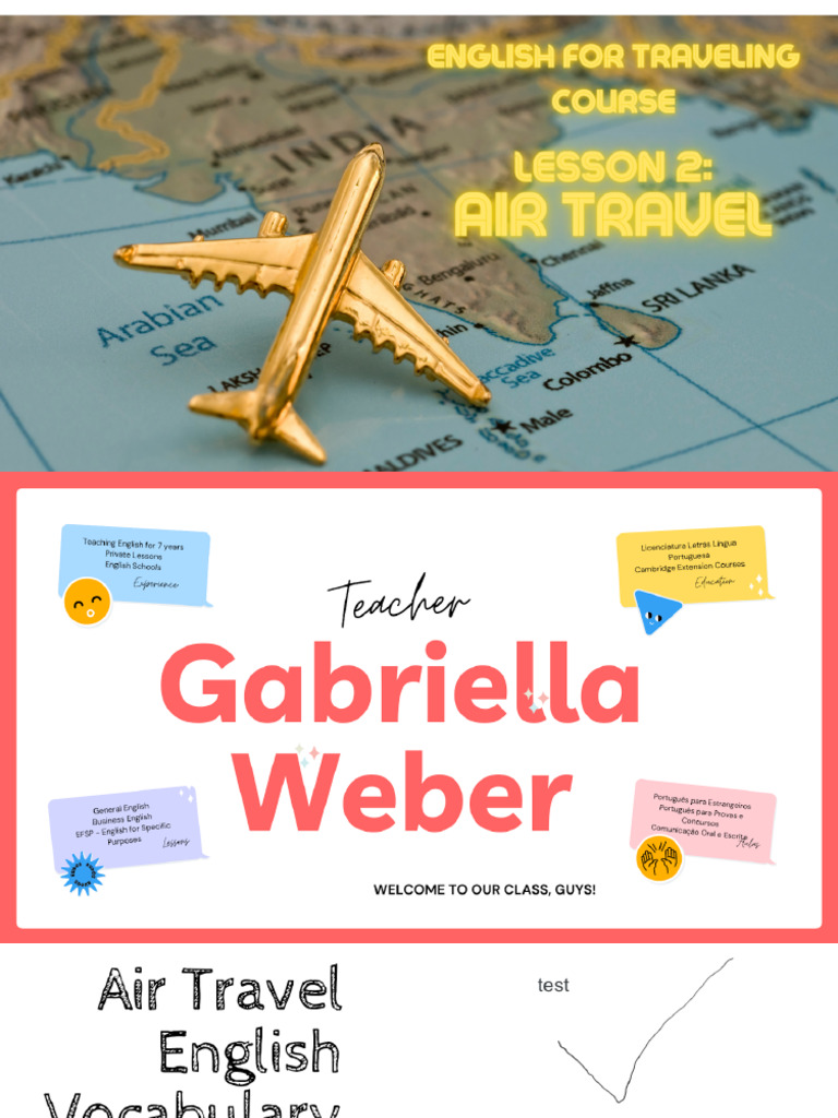 LESSON 2 - Air Travel | PDF