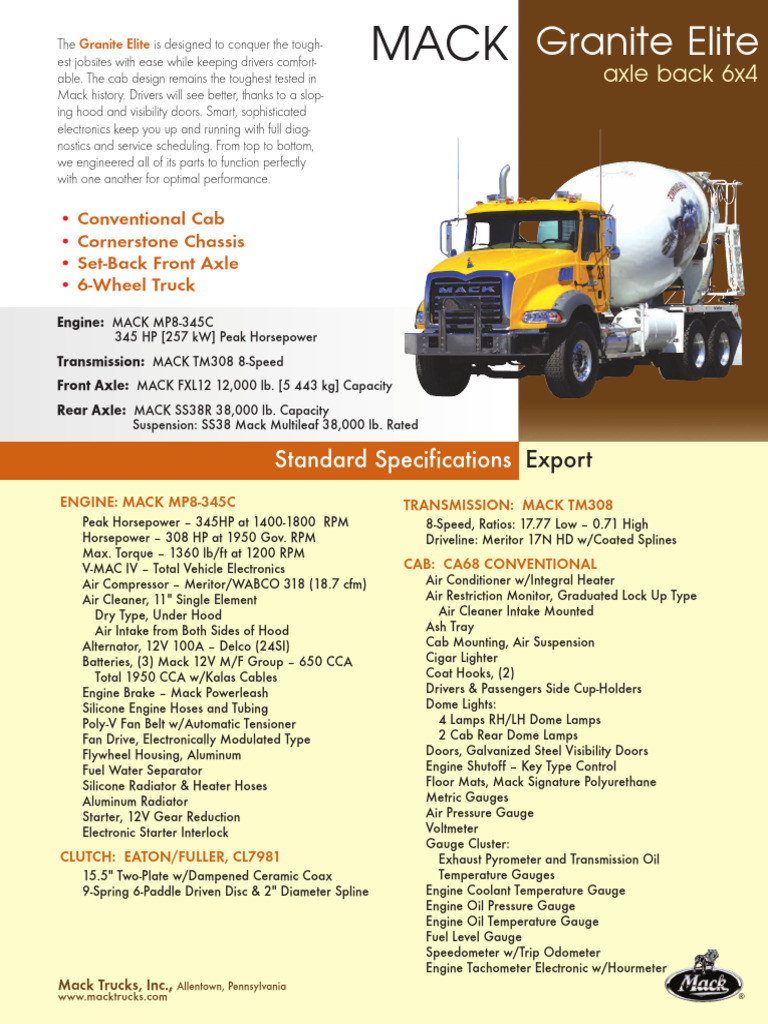 GU - Specifications Sheet 6x4 | PDF | Computers | Technology & Engineering