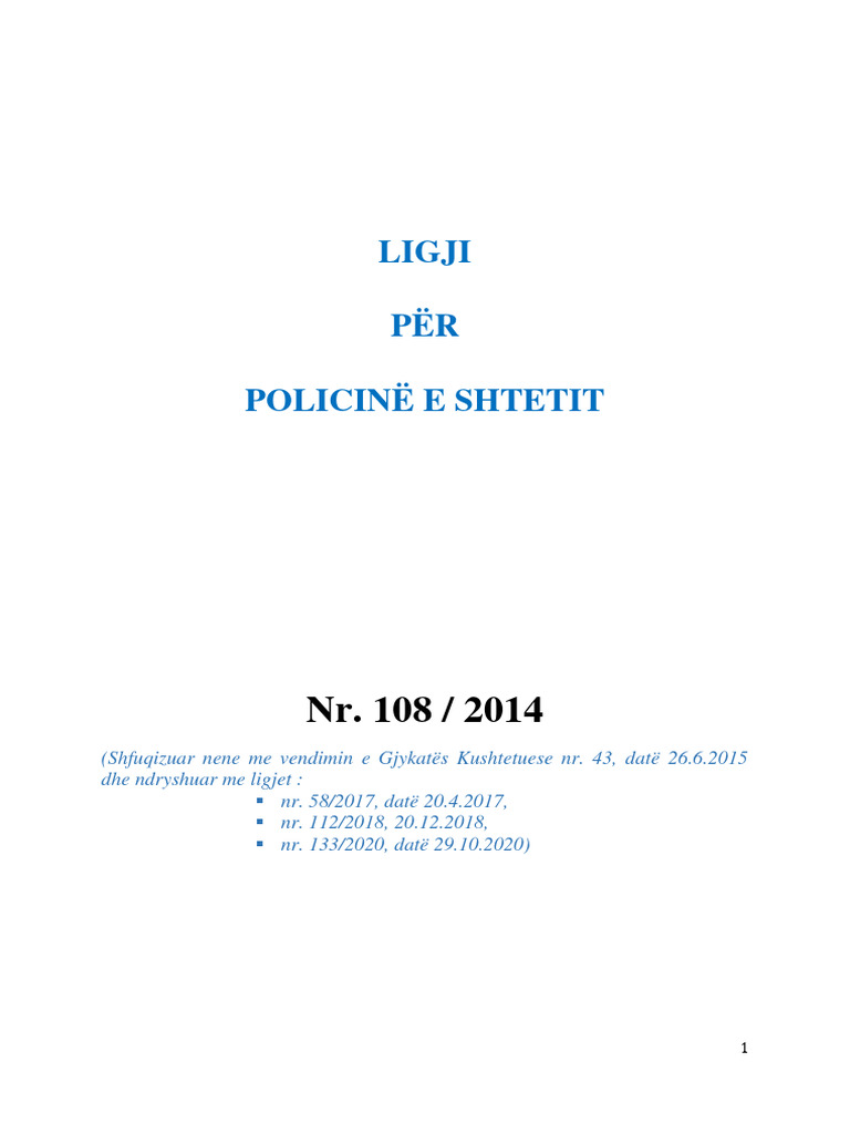 Ligji PSH-1 | PDF