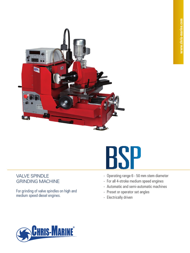 Valve Spindle Grinding Machine: For Grinding of Valve Spindles On High ...