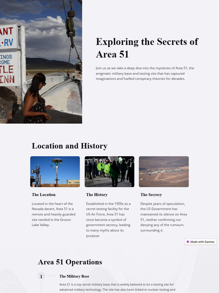 Exploring The Secrets of Area 51 | PDF