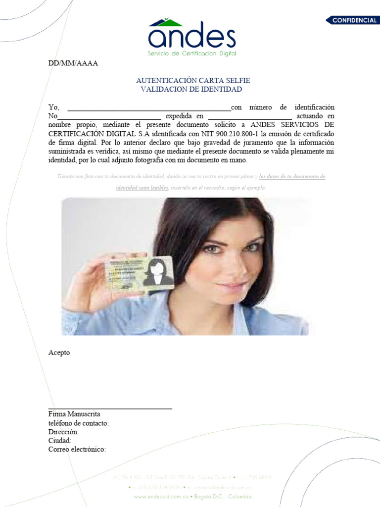 Formato Carta Selfie | PDF