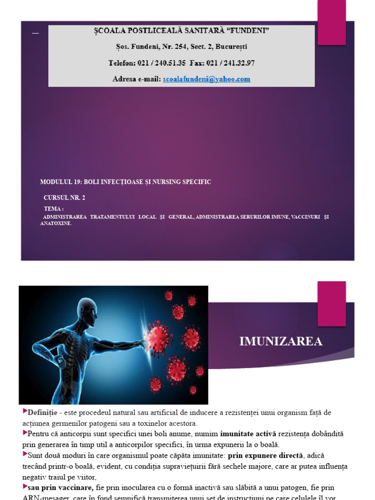 CURS 2 - Nursing in Boli Infectioase | PDF