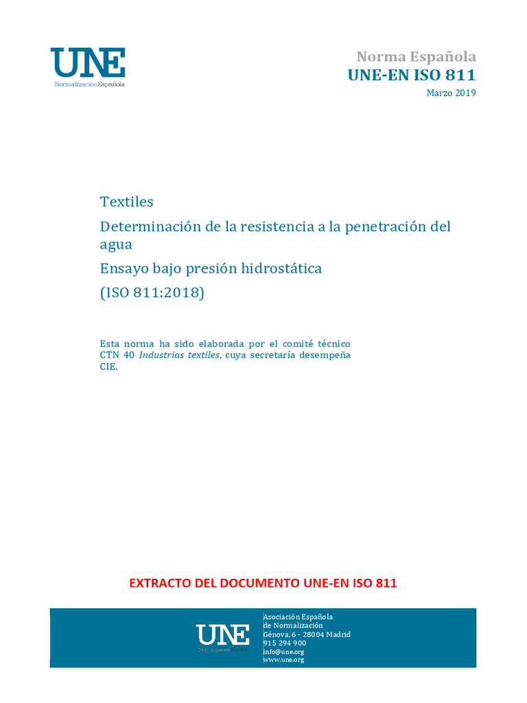 (Ex) Une-En Iso 811 2019 | PDF