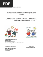 Parteneriat Grădiniță-Familie | PDF