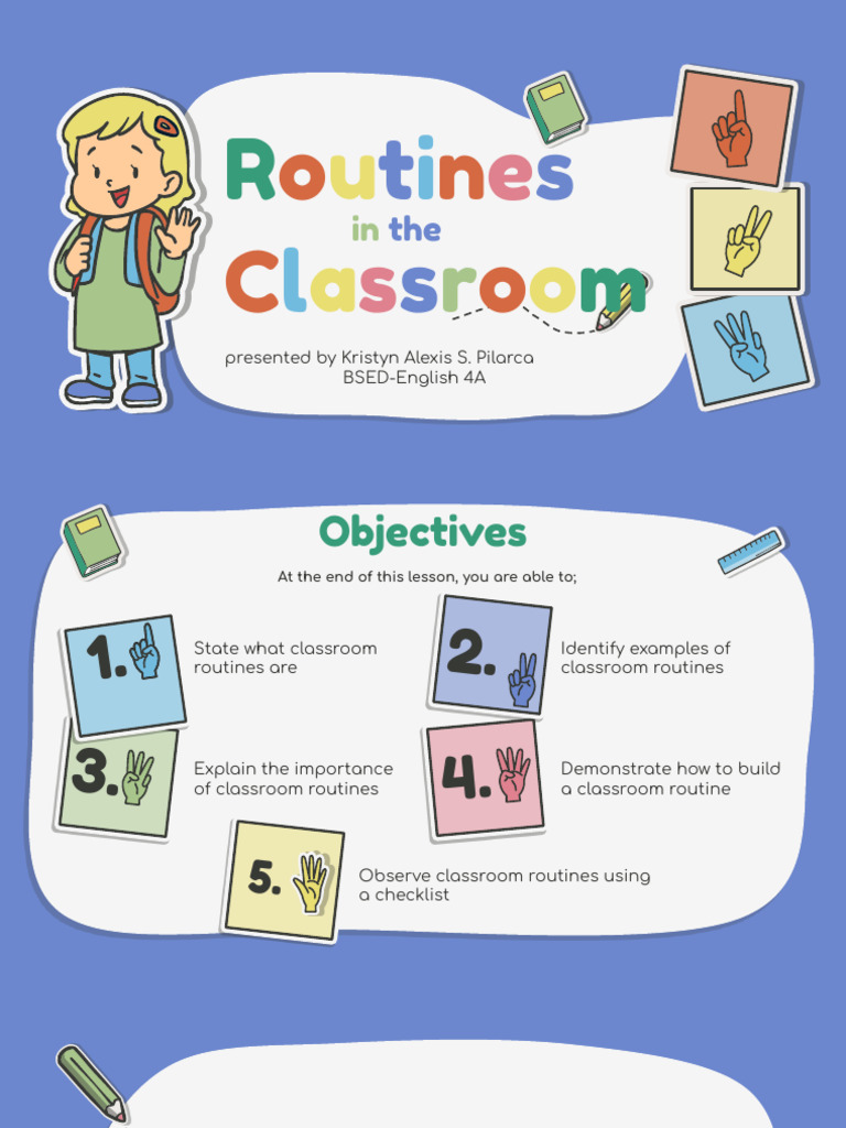 Classroom Routines 1 | PDF