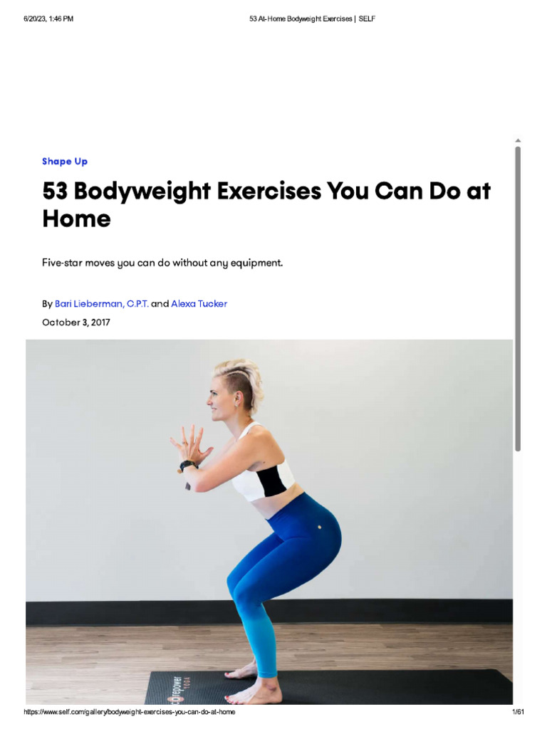 Home Exercises | PDF