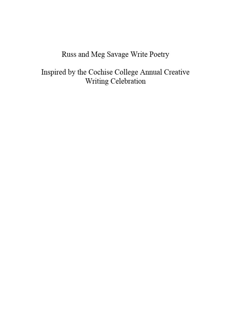 Savage Poetry | PDF