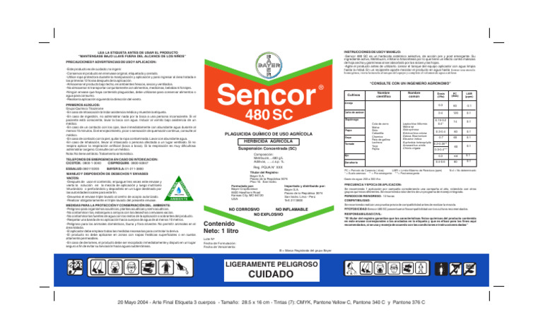 Sencor 480 SC USA | PDF