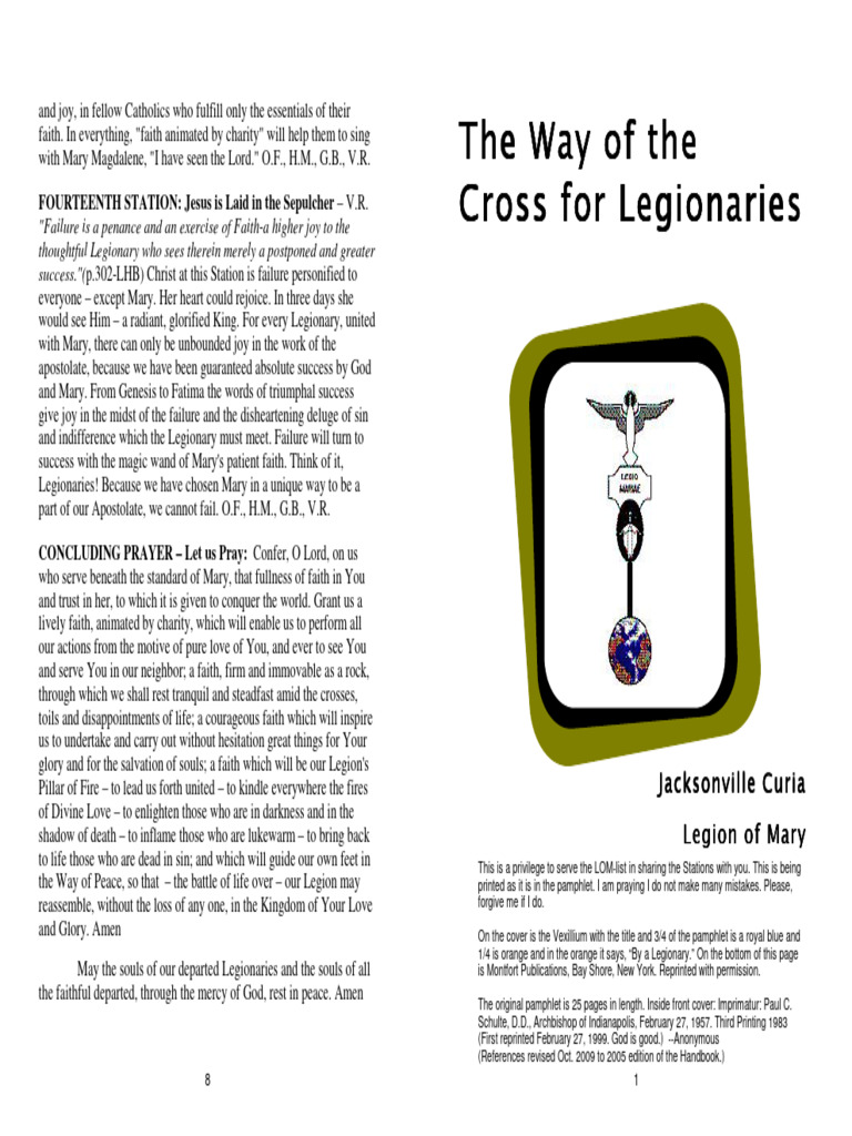 Way of The Cross For Legionaries | PDF