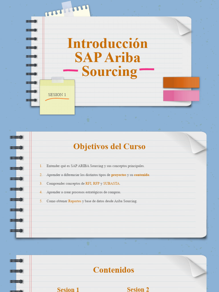 Clase 1 - Introducción SAP Ariba Sourcing | PDF