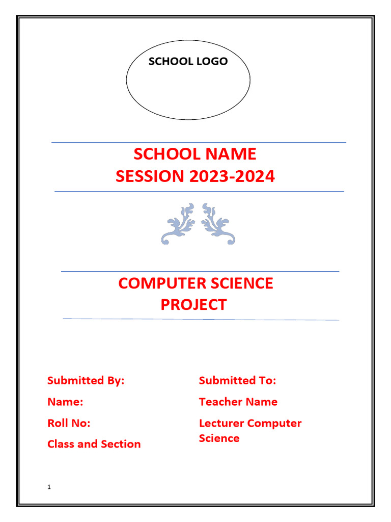 Class 12 CS Project Sample | PDF | Software Testing | System Class 12 CS Project Sample | PDF | Software Testing | System