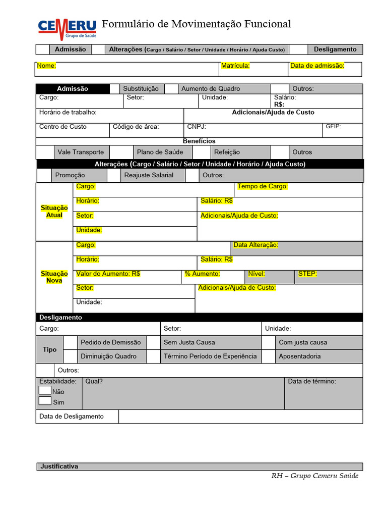 FMF Modelo Novo | PDF