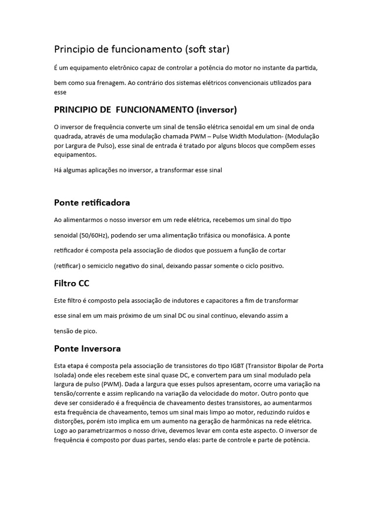 Principio de Funcionamento | PDF