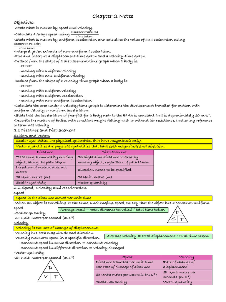 Chapter 2 Notes PDF Version | PDF