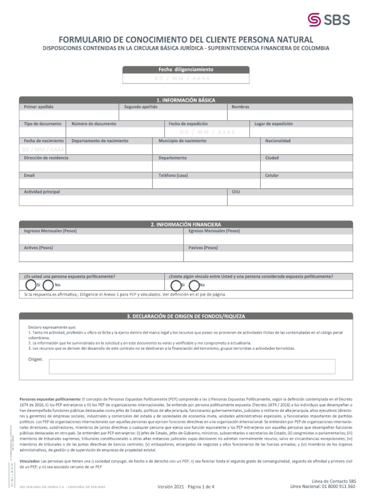 Sarlaft Persona Natural | PDF