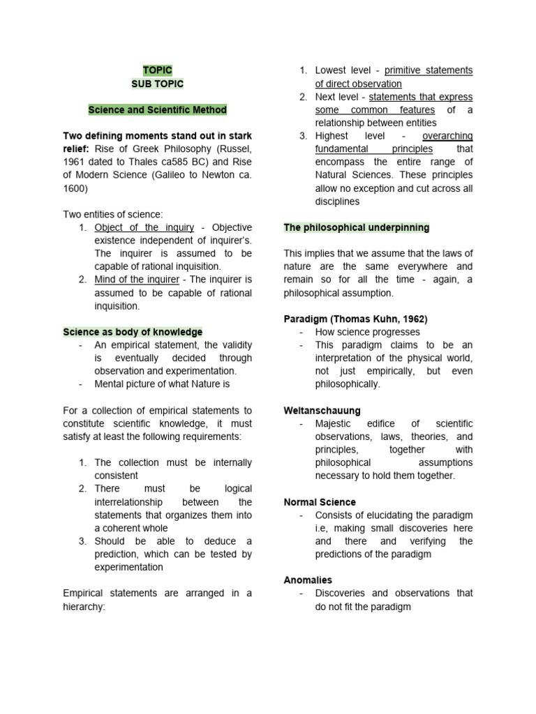 Module 1 STS Reviewer | PDF