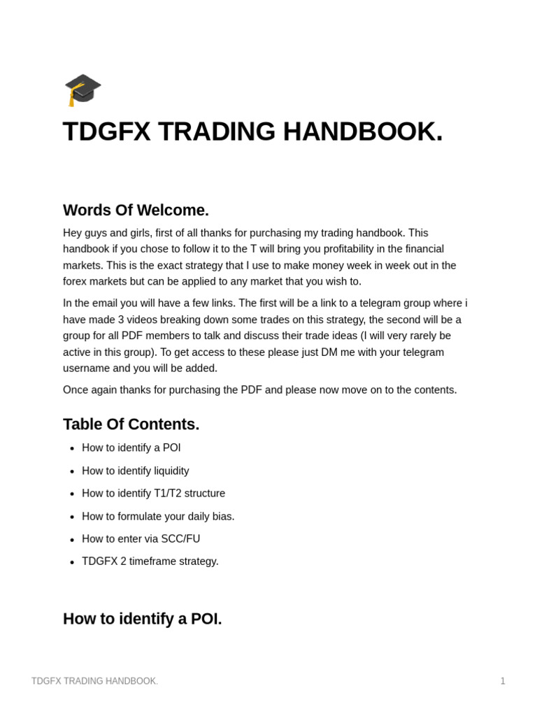 TDGFX - TRADING - HANDBOOK @moneiac Book. | PDF | Market Trend | Market ...
